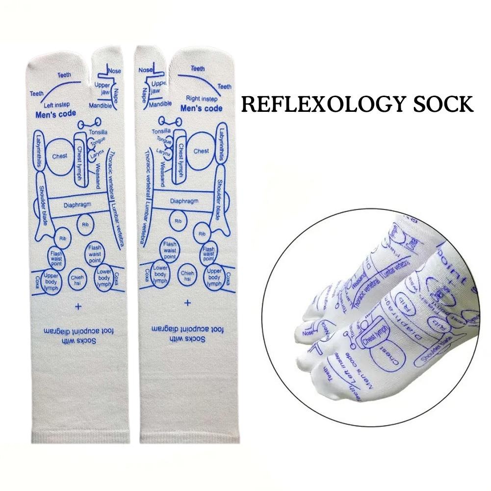 Meridian Points Reflex Zones Acupuncture Points Socks Foot Illustrated ...