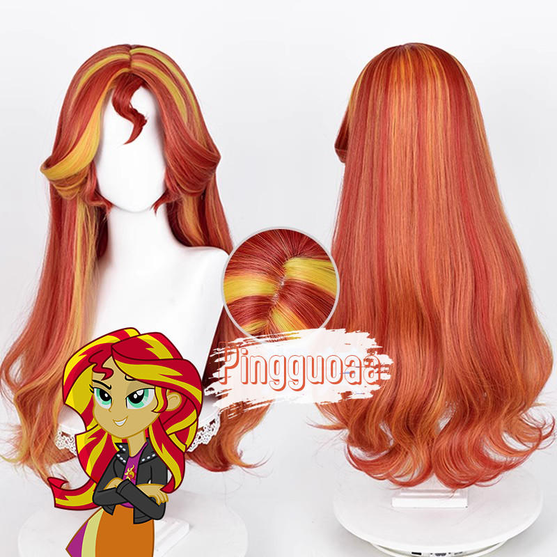 My Little Pony Sunset Shimmer Cosplay Wig 68cm Long Heat Resistant ...