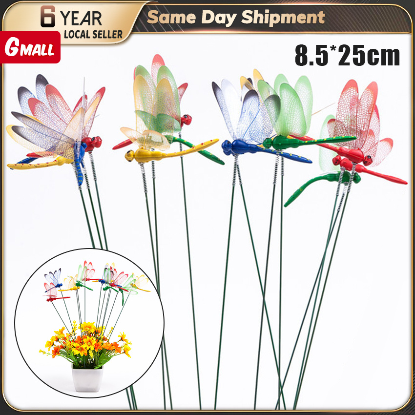 【Fast Delivery】 Simulation Dragonfly Clip Lifelike Outdoor Decor ...