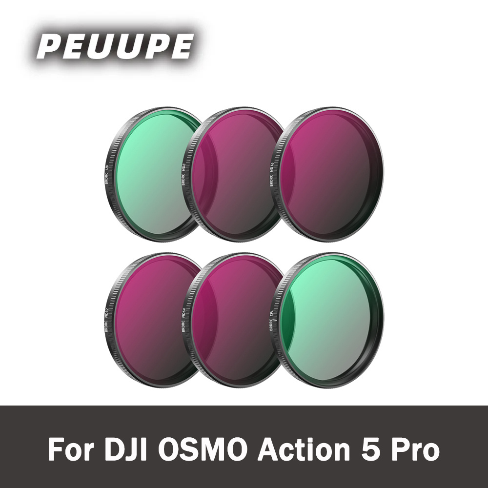 Sports Camera Filter For DJI ACTION 3/4/5 Pro Set Version Filter UV ...