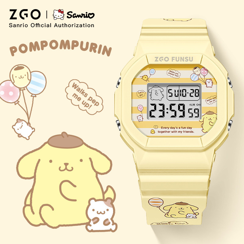 ZGO x Sanrio Pompompurin Watch For Kids Boys Girls Electronic ...