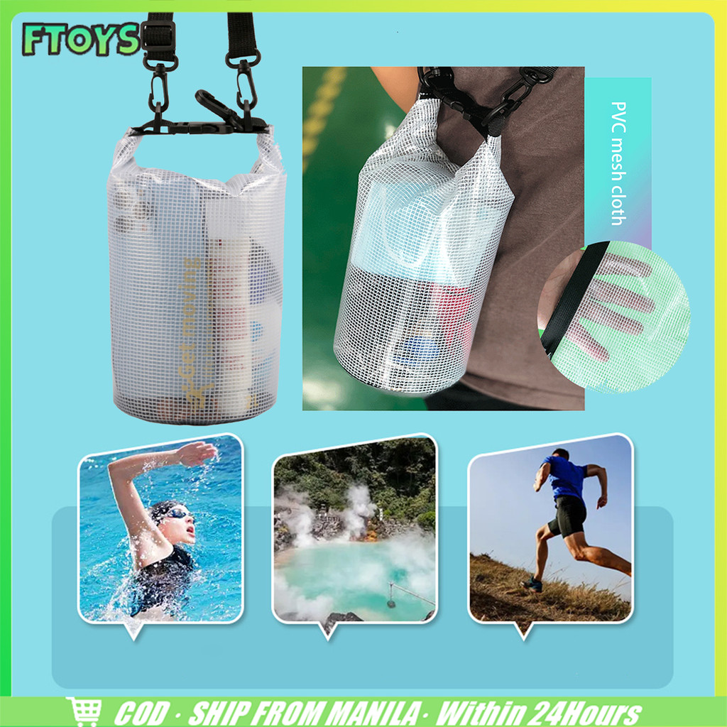 Delivery In 24 Hours 2 Liter Waterproof PVC Mesh Bag For Swimming ...
