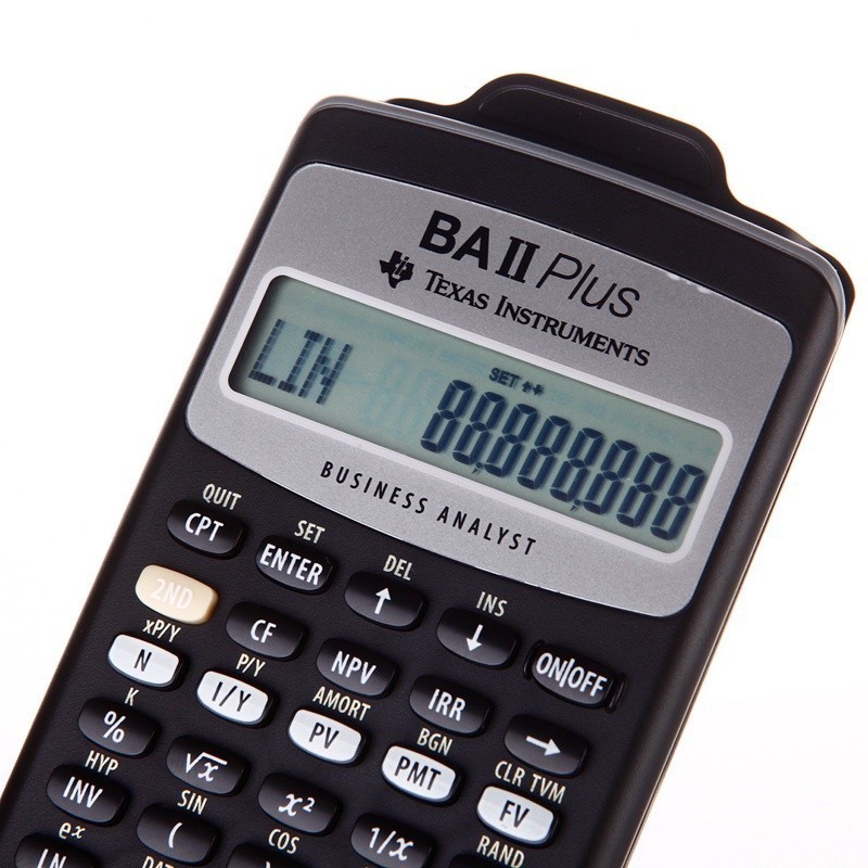 ⊕TI Texas Instruments ba ii plus financial calculator CMA financial frm exam cfa financial RFP ...