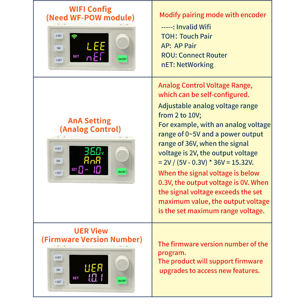 DIYMORE XY12522 CNC DC Adjustable Buck Power Supply Constant Voltage ...