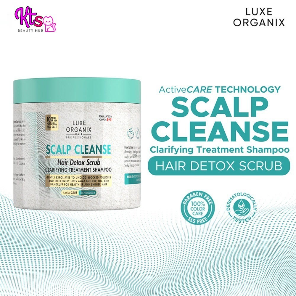LUXE ORGANIX Scalp Cleanse Hair Detox Scrub Clarifying Treatment ...