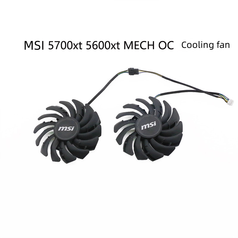 KL Video Card Fan Cooler For MSI RADEON RX 5600 XT 5700 5700 XT MECH ...