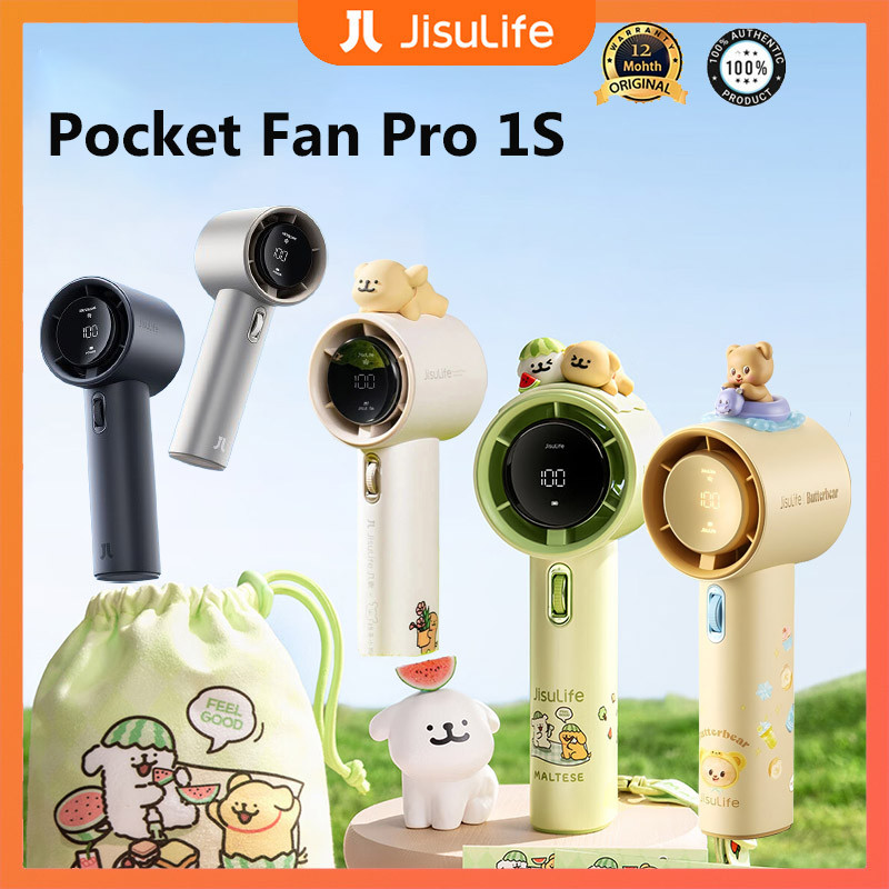 JISULIFE 3600mah 5000mAh Pocket Fan Pro 1S Handheld Fan With Lanyard ...