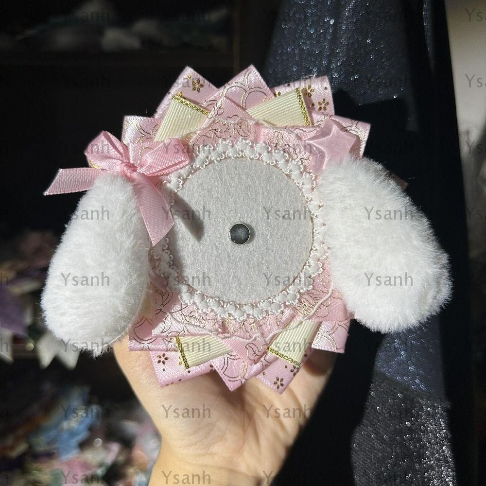 YSANH Lolita Badge Holder, Cute Cat Ear Handmade Itabag Badge Holder ...