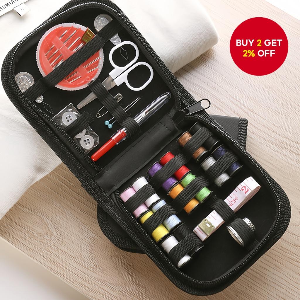Portable Sewing Kit - 42-Piece Home Sewing Tool Set in a Convenient ...