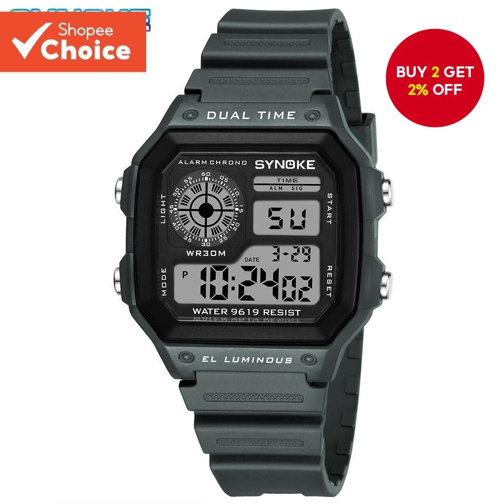 Luxury Waterproof SYNOKE Men's Sports Watch - Classic Fashion Timepiece ...