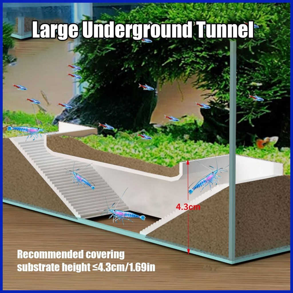 Aquarium Caves Fish Shrimp Cave for Aquariums Large Triangle Habitat ...