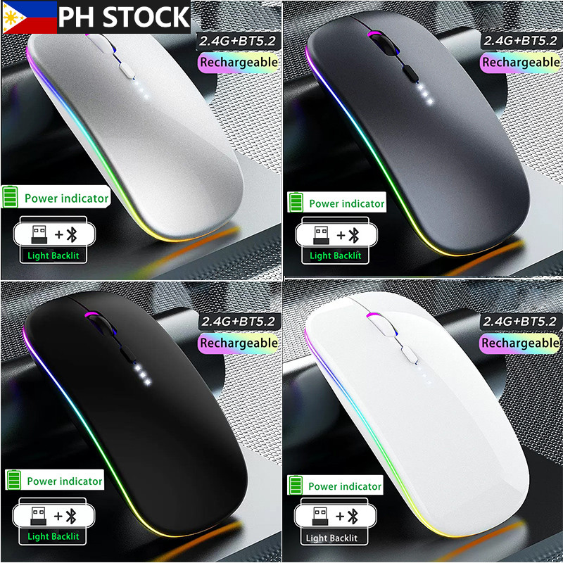 PH Local Wireless Bluetooth Mouse For iPad/macbook laptop Silent LED ...
