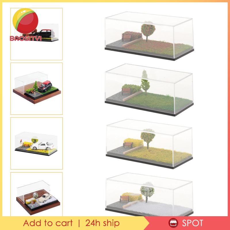 1/64 Diecast Car Display Case Car Parking Scene Showcase Acrylic DIY ...