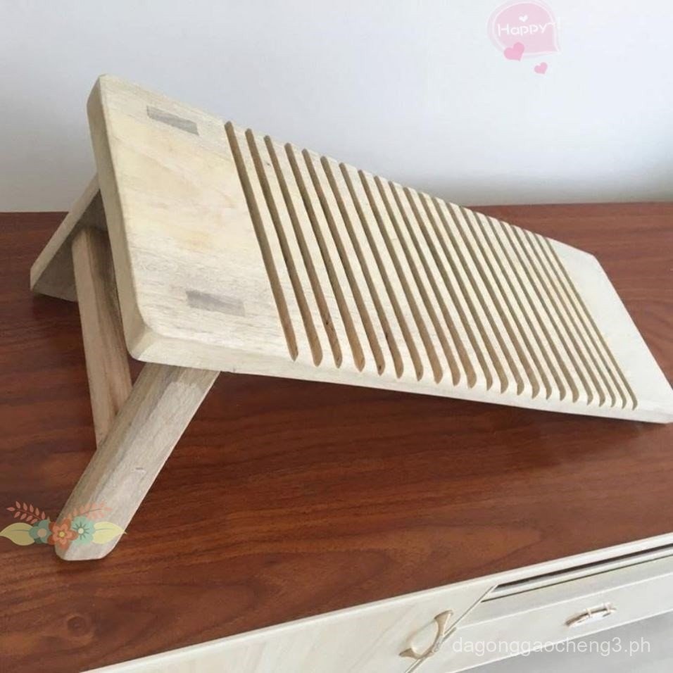 Washboard for Home Use, Large Solid Wood, Fixed and Thickened, with ...