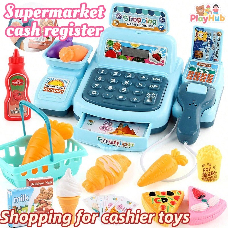 Shopping Cash Register Toy Simulation Supermarket Cash Register with ...