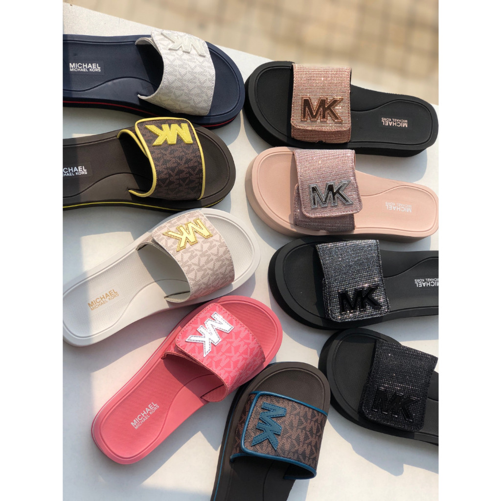 MK slide classic slippers | Shopee Philippines