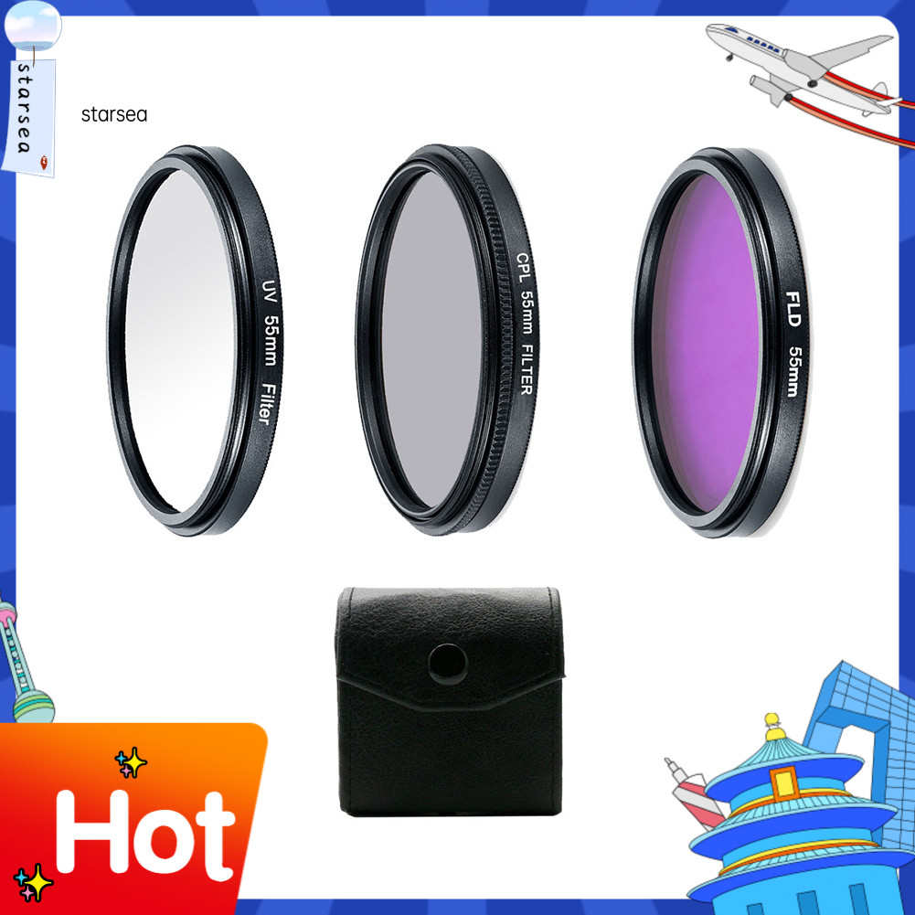SRA ZK Professional UV CPL Polarizer FLD Photo Photography Filter Kit ...