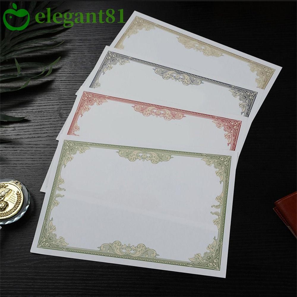 ELEGANT81 10 Sheets A4 Certificate Inner Page, Plain Inner Page ...