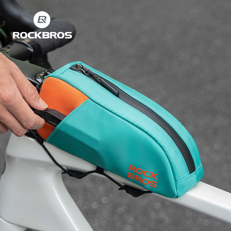 ROCKBROS Bicycle Top Tube Bag Colorful Bike Frame Bag Portable Secure ...