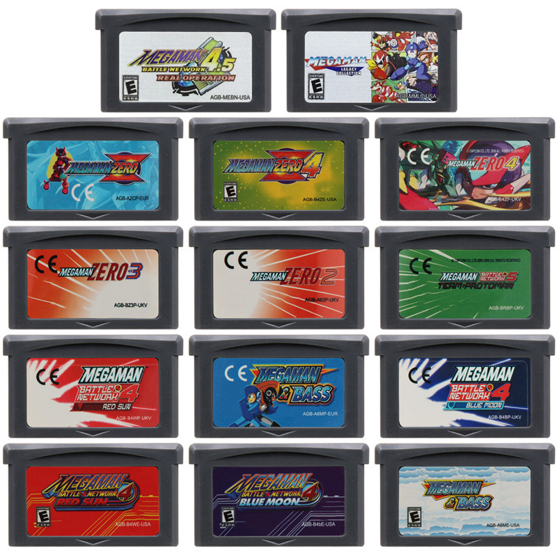 GBA Game Cartridge Mega Man Series Legacy Collection Battle Network 32 ...