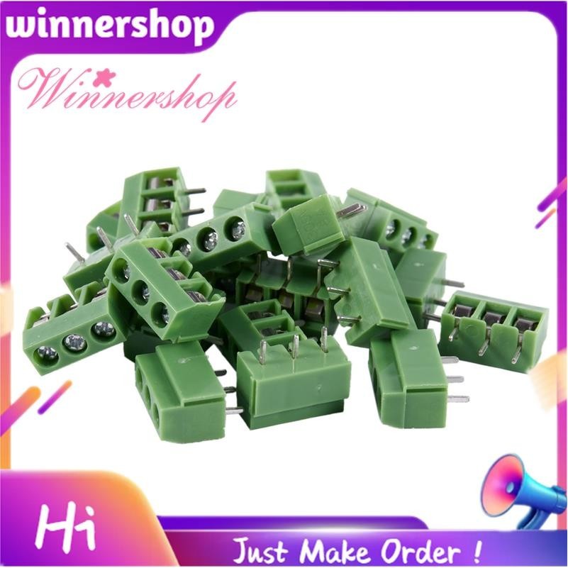 20 Pcs 3 Pin 5mm Pitch PCB Mount Screw Terminal Block AC 250V 8A | Shopee Philippines