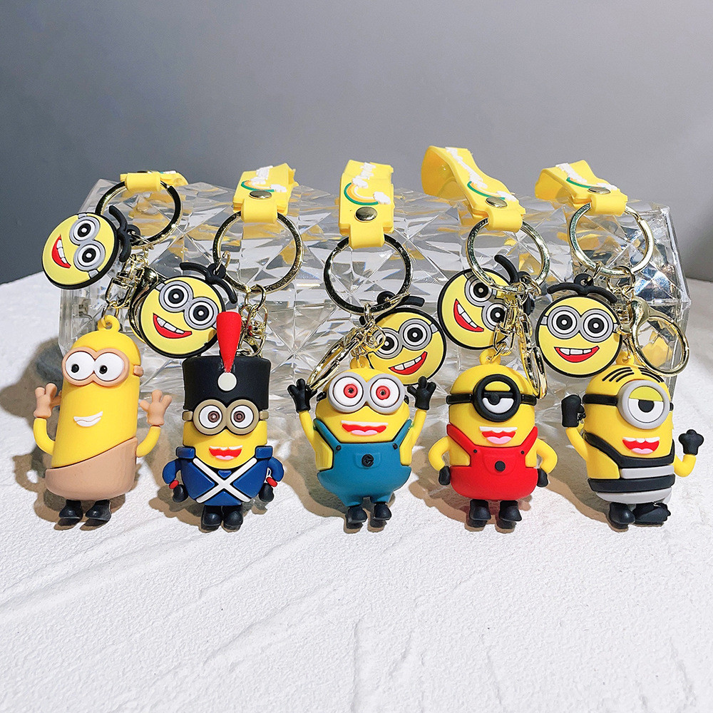 Cartoon Anime Minions Keychain,Despicable Me Disney Backpack Pendant ...