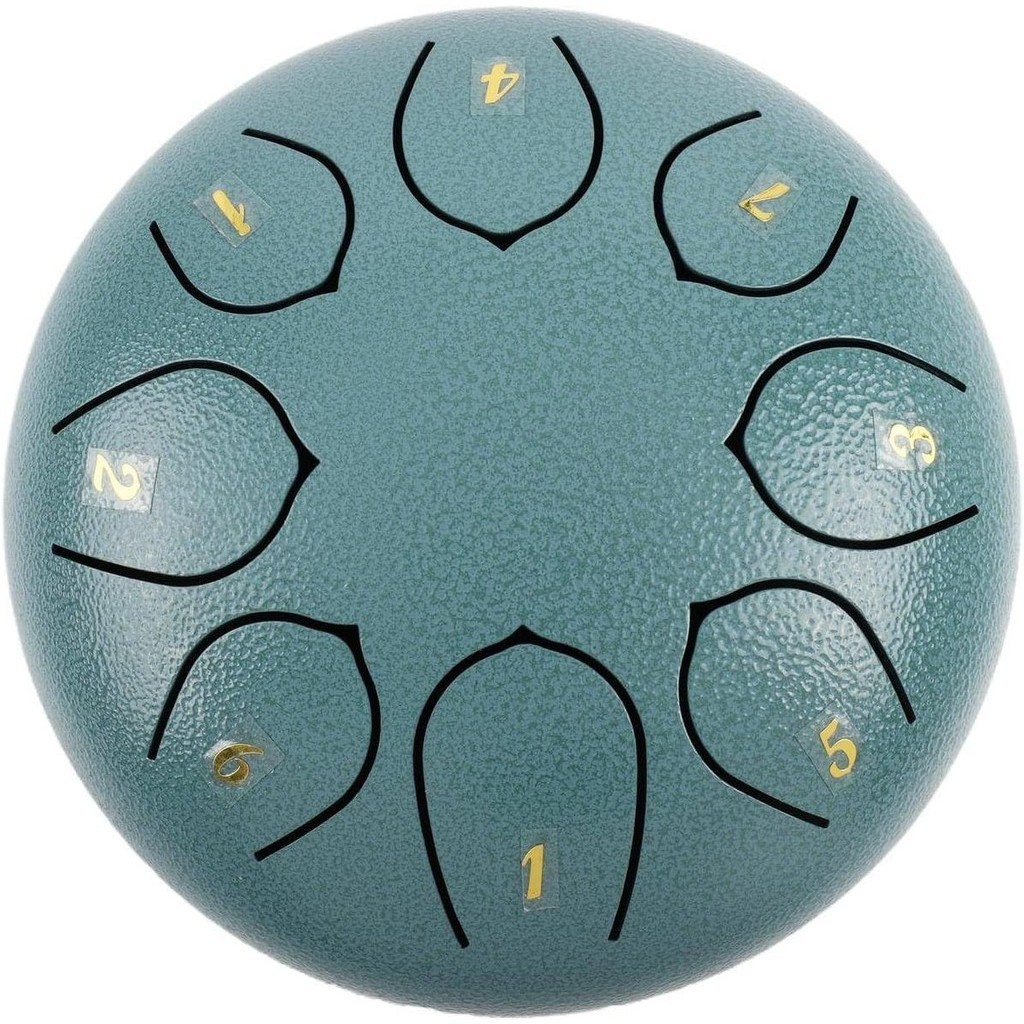 Rain Drum for Outside 8 Tone 6-Inch Chakra Rain Drum Tongue Drum Steel ...