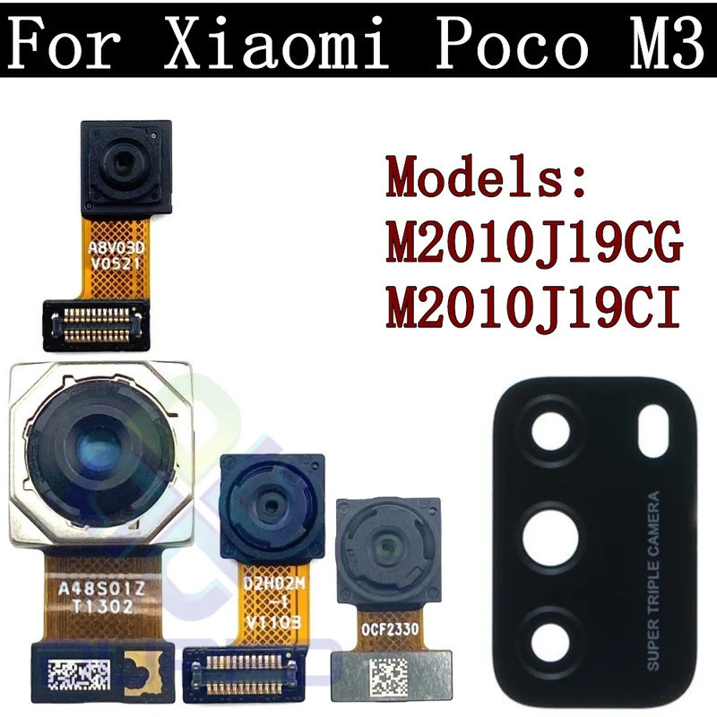 Original Rear Camera Module Flex Cable For Xiaomi Poco M3 Front Selfie ...