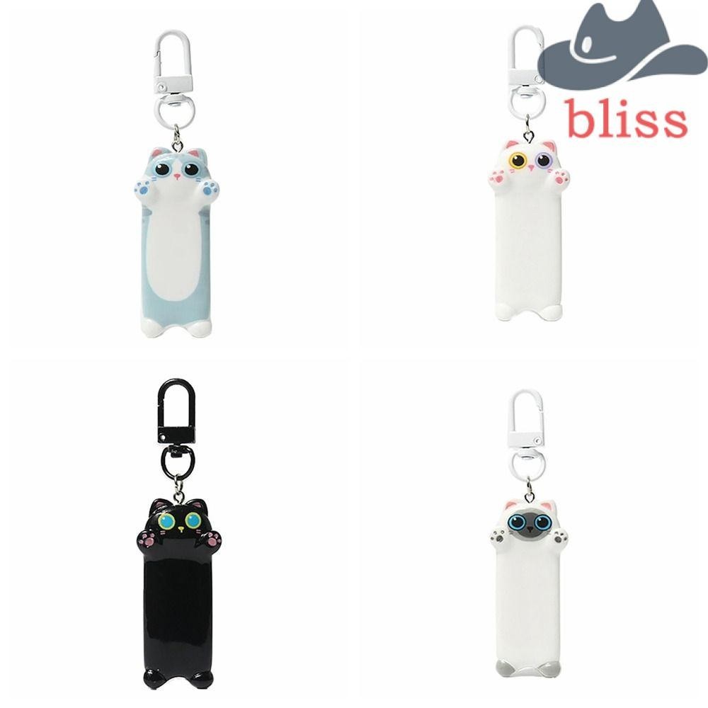 BLISS Cute Cat Keychain, Pendant Cartoon Cat Animal Key Ring, Trendy ...