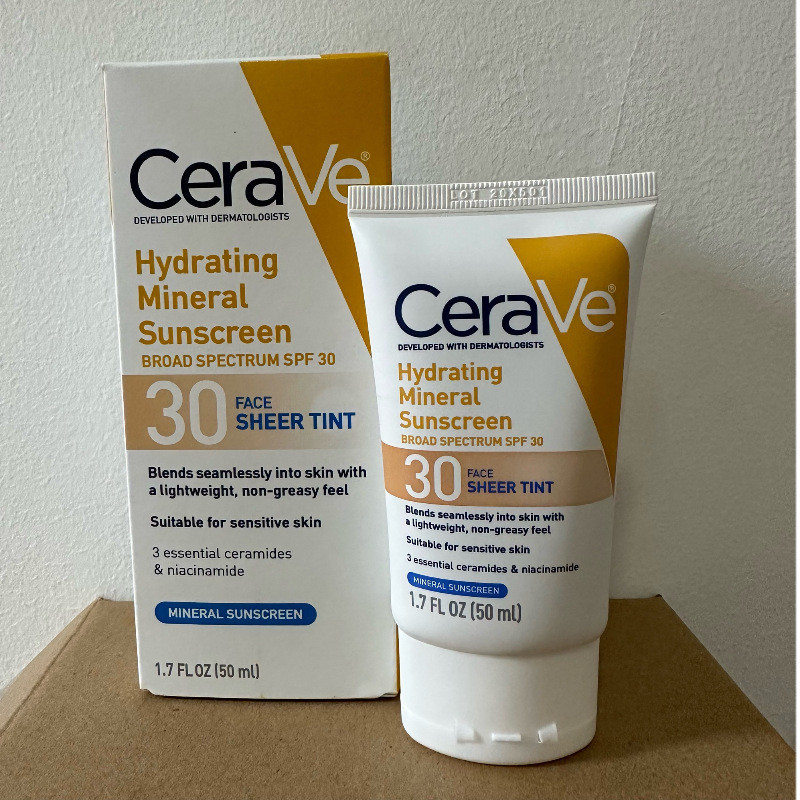 Moisturizing Mineral Sunscreen Face Sheer Tint Oil Control Sunscreen ...