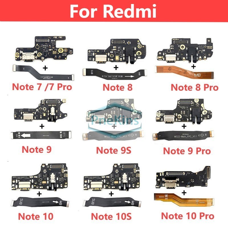 For Redmi Note 7 8 9 9s 10 10s 4G 5G Charger Charging Dock Port ...