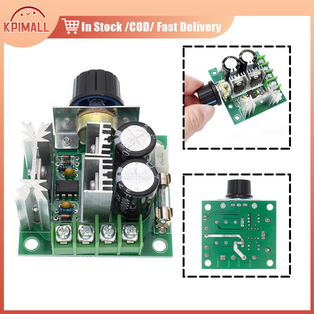 DC 12V 24V 30V 40V 13KHZ Auto Governor Speed Controller PWM DC Motor Speed Control Switch ...