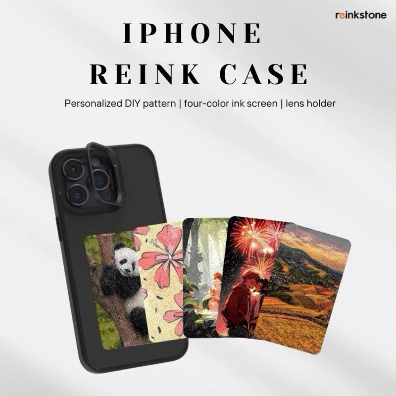 MINYOU（HD）Reinkstone Reink Iphone Case C1 —— NFC Color E-ink Phone Case Compatible with iPhone ...