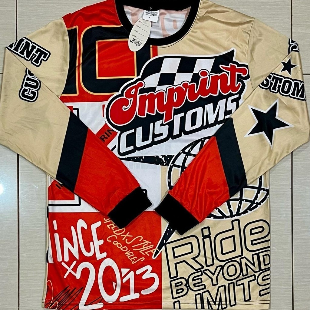 IMPRINT CUSTOM LONGSLEEVE MOTORCYCLE JERSEY IN FULL SUBLIMATION PRINT ...