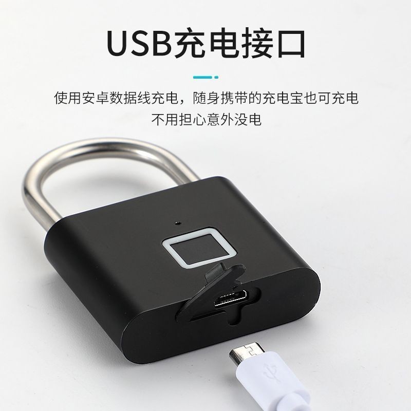 Smart Fingerprint Padlock Anti-Rust Padlock Smart Electronic Padlock ...