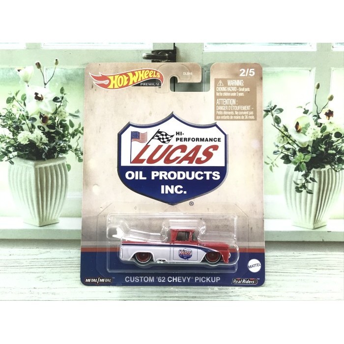 HOT WHEELS PREMIUM CUSTOM 62 CHEVY PICKUP LUCAS POP CULTURE DIECAST HW ...