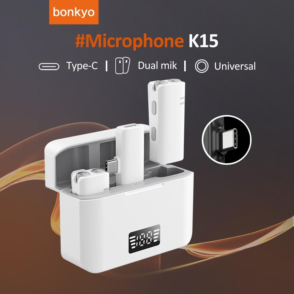 Bonkyo K15 Lavalier Microphone for Clear Audio Recording in Outdoor ...