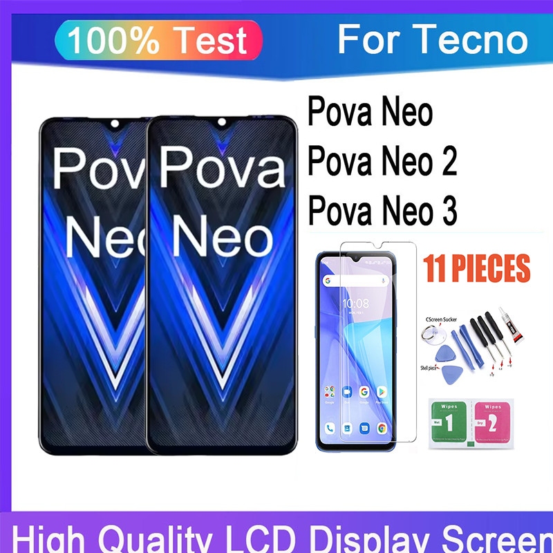 Original Tecno Pova Neo LE6 Pova Neo 2 LG6n Pova Neo 3 LH6n LCD Display ...