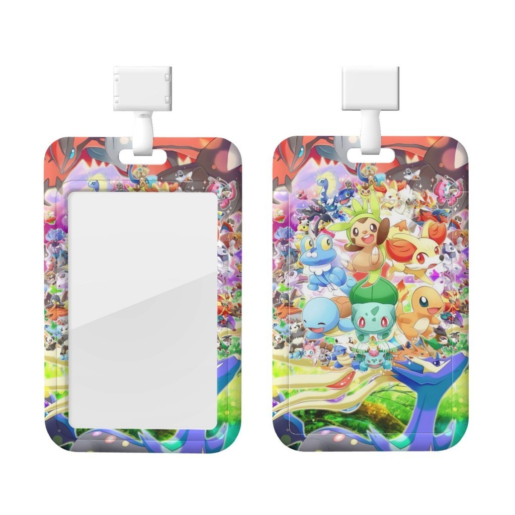 Pokemon ID Card Badge Holder Lanyard personalize Card Case Name Tag ...
