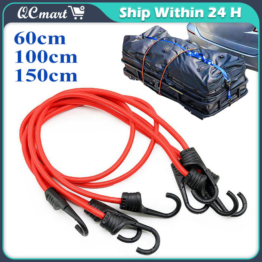 【Fast Shipment】 Bungee Cords Wires With Zinc Hooks Cables Straps Bungie ...