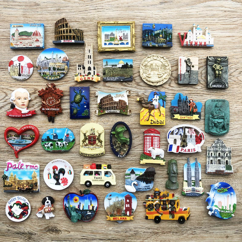 Refrigerator Magnets World Travel Collection Souvenirs France Paris ...