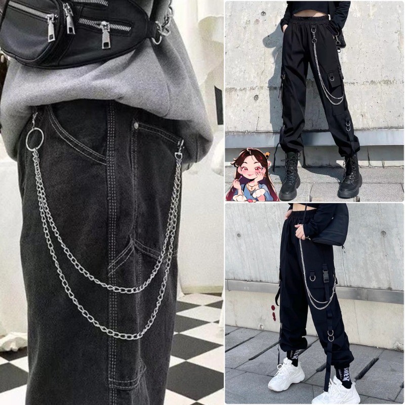 Hip Hop Pant Chain Fashion Men's Pant Chain Jeans Chain Stainless Steel ...