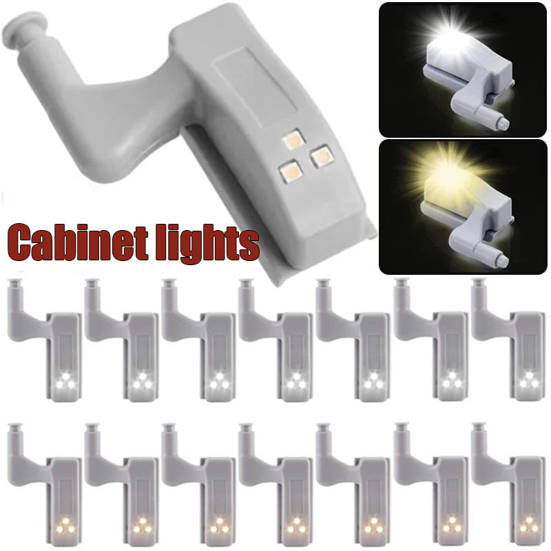 LED Cabinet Hinge Night Light Sensor Light - Battery Powered Wireless ...