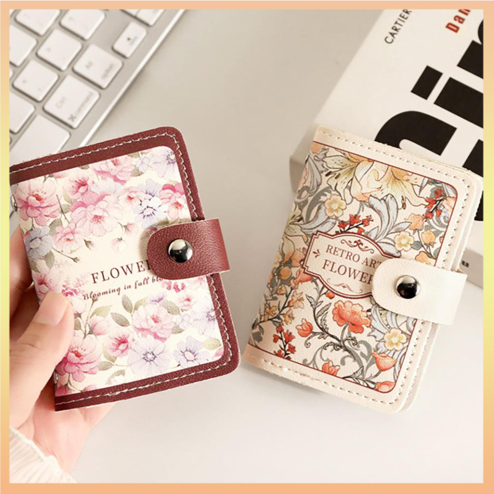 Creative 20 Card Pockets PU Leather Mini Wallets RFID Blocking ID Card ...