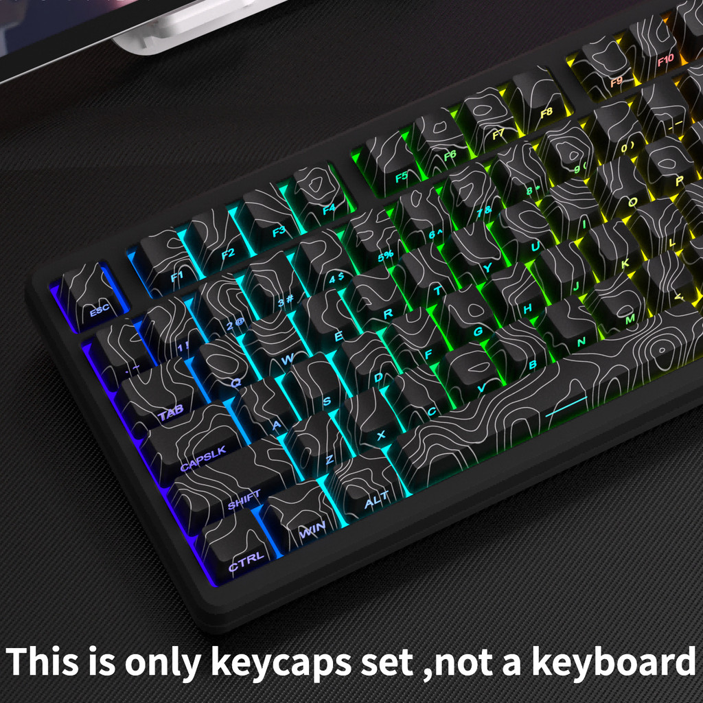 PBT Keycap Contour Terrain Cherry profile dye-Sublimation Side ...