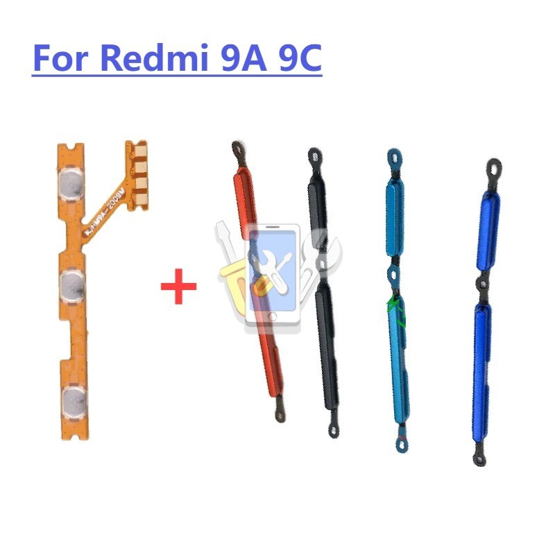 For Redmi 9A 9C Power Switch Volume Camera Key Button Switch Flex Cable ...