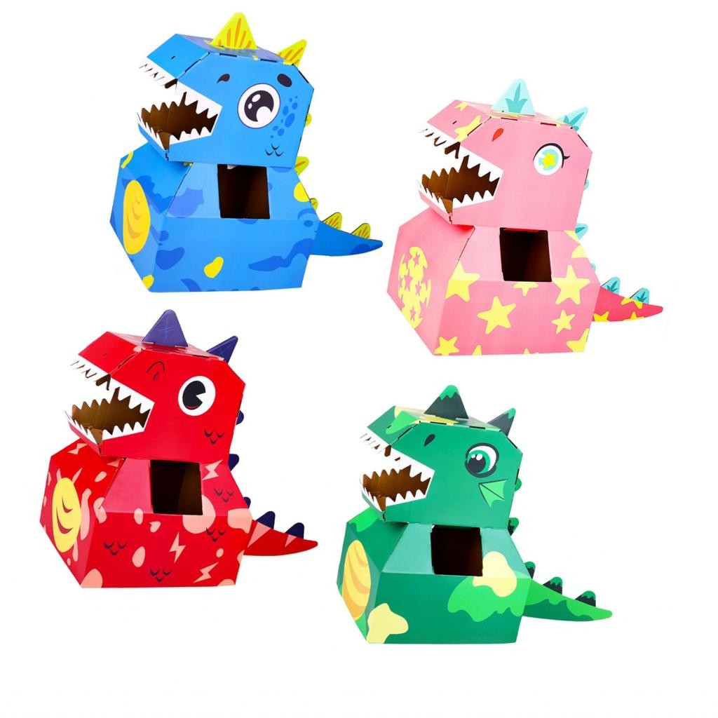 Keaostore Paper Dinosaur Head Box Custom Costumes Toy Wearable ...