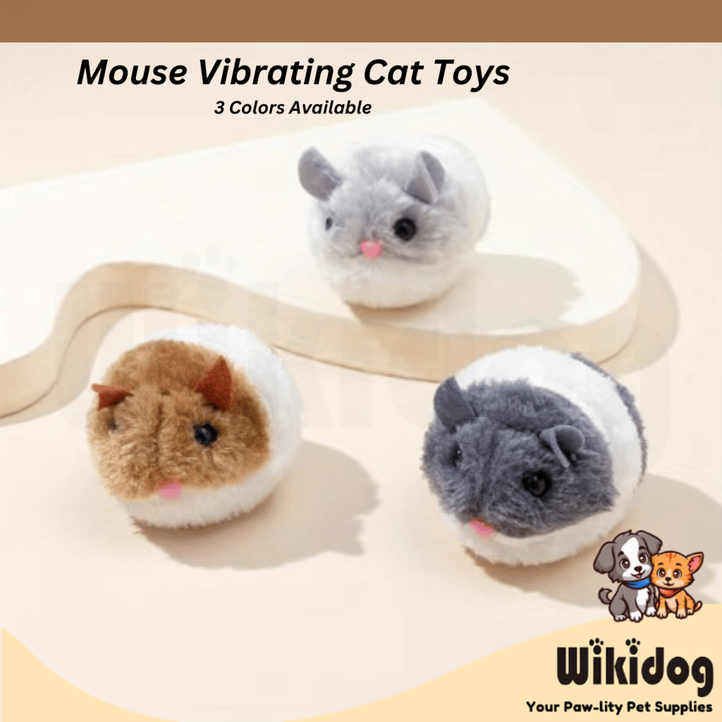 [Wikidog] Interactive Mouse Vibrating Plushie and Cat Toy String with ...