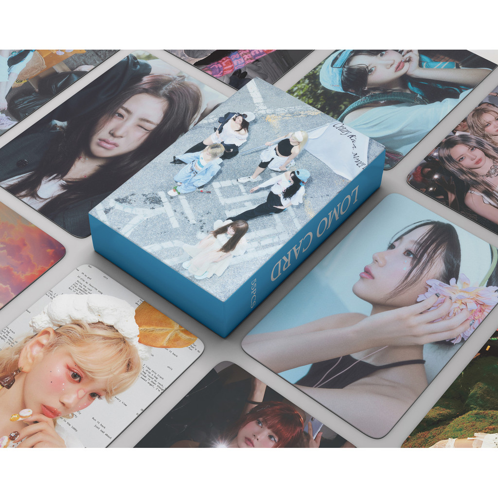 55pcs/box LE SSERAFIM CRAZY Mini Album EASY Photocards Lomo Cards ...