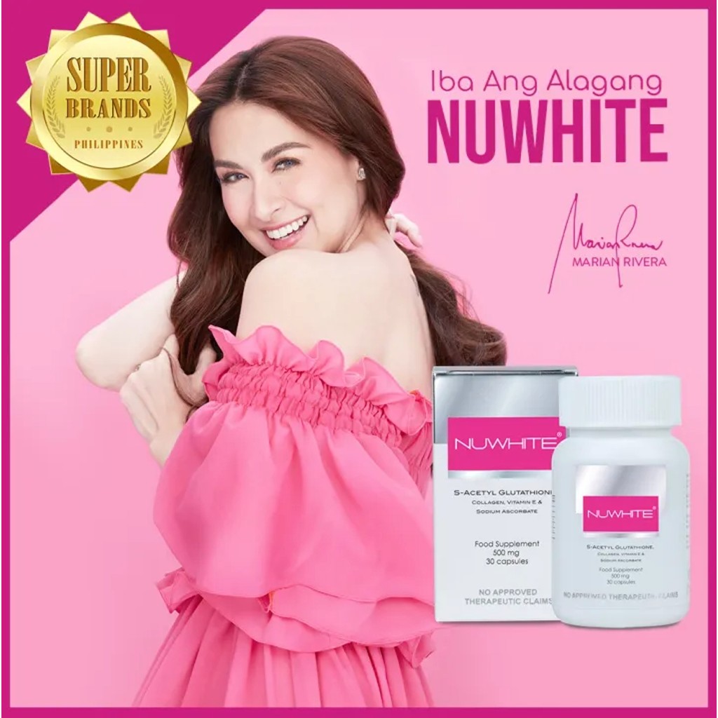 NUWHITE S Acetyl Glutathione Premium Formula GlutaGen C Collagen ...